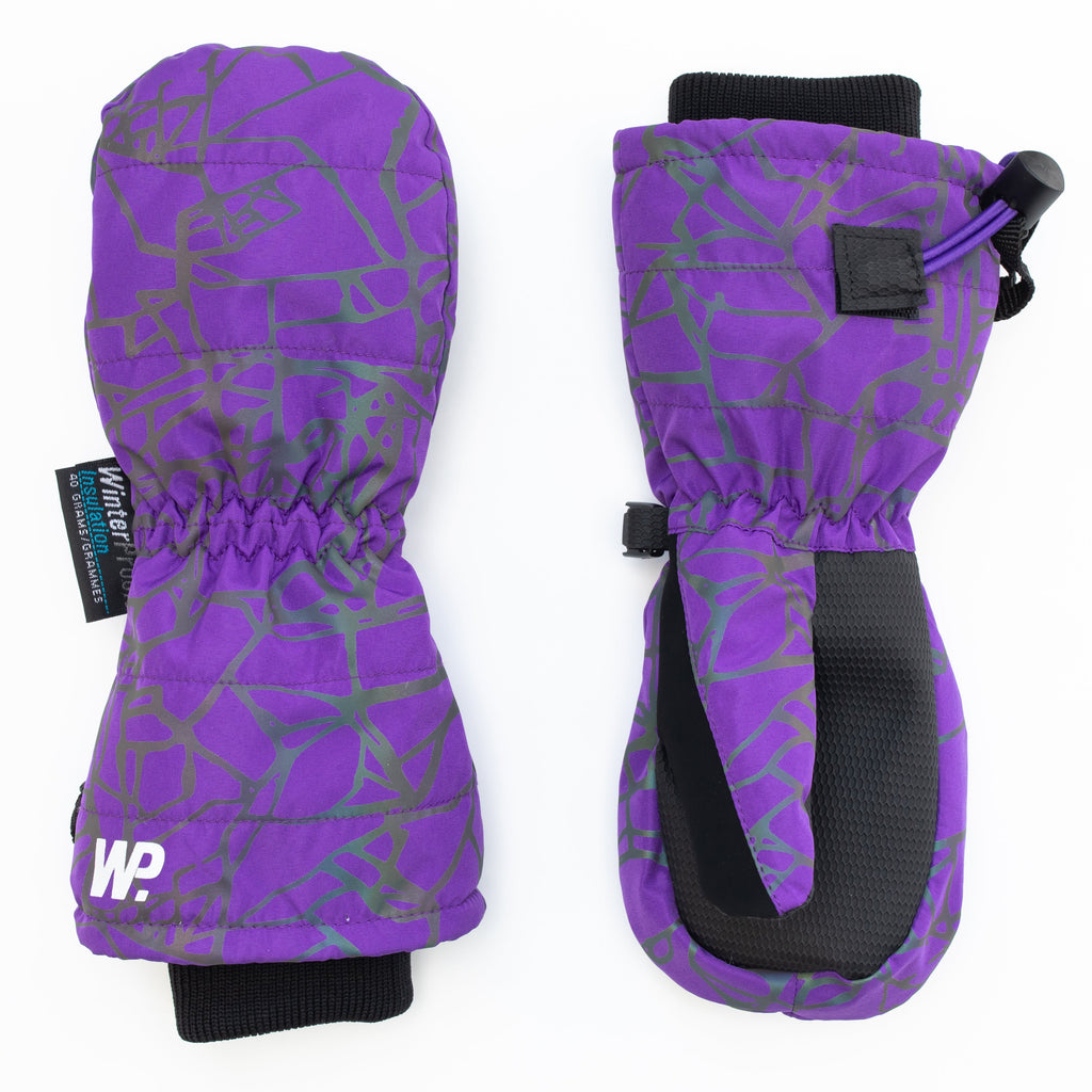 Little Girl's Purple Reflective Ombre Mittens – Jill Yoga
