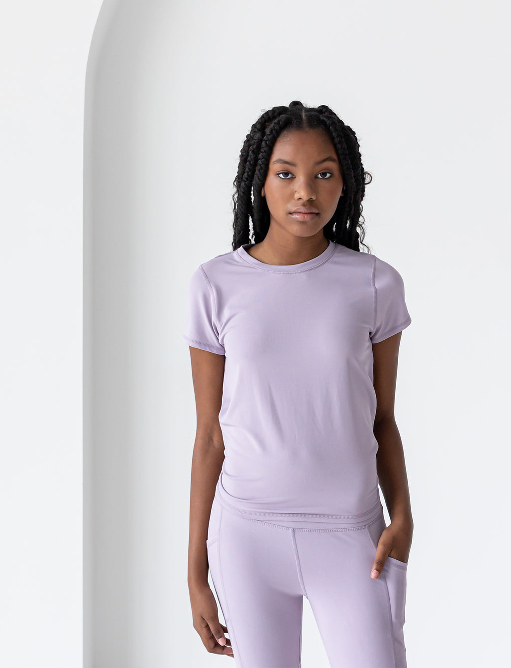 GIRLS SPLIT BACK T-SHIRT – Jill Yoga